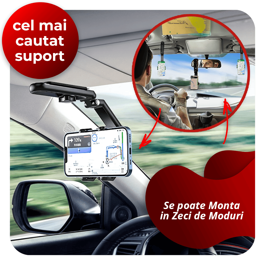 Cel mai tare suport de telefon pentru masina a ajuns si in Romania!