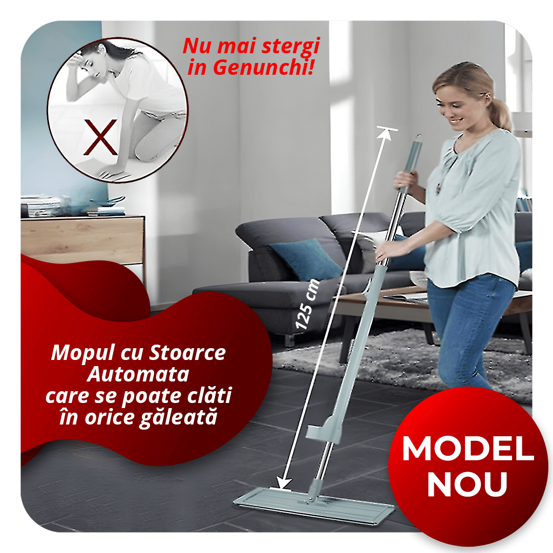 Speli toata casa cu 1 Singur Mop. Podea, geamuri, pereti si mobila